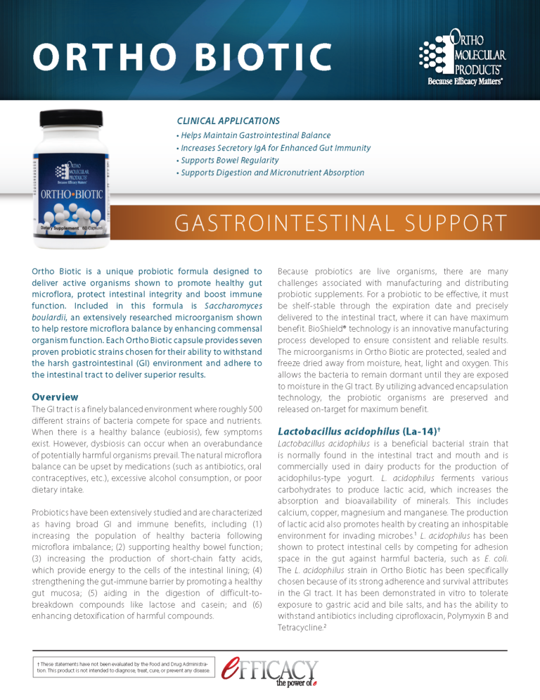 Ortho Biotic® - Town & Country Compounding