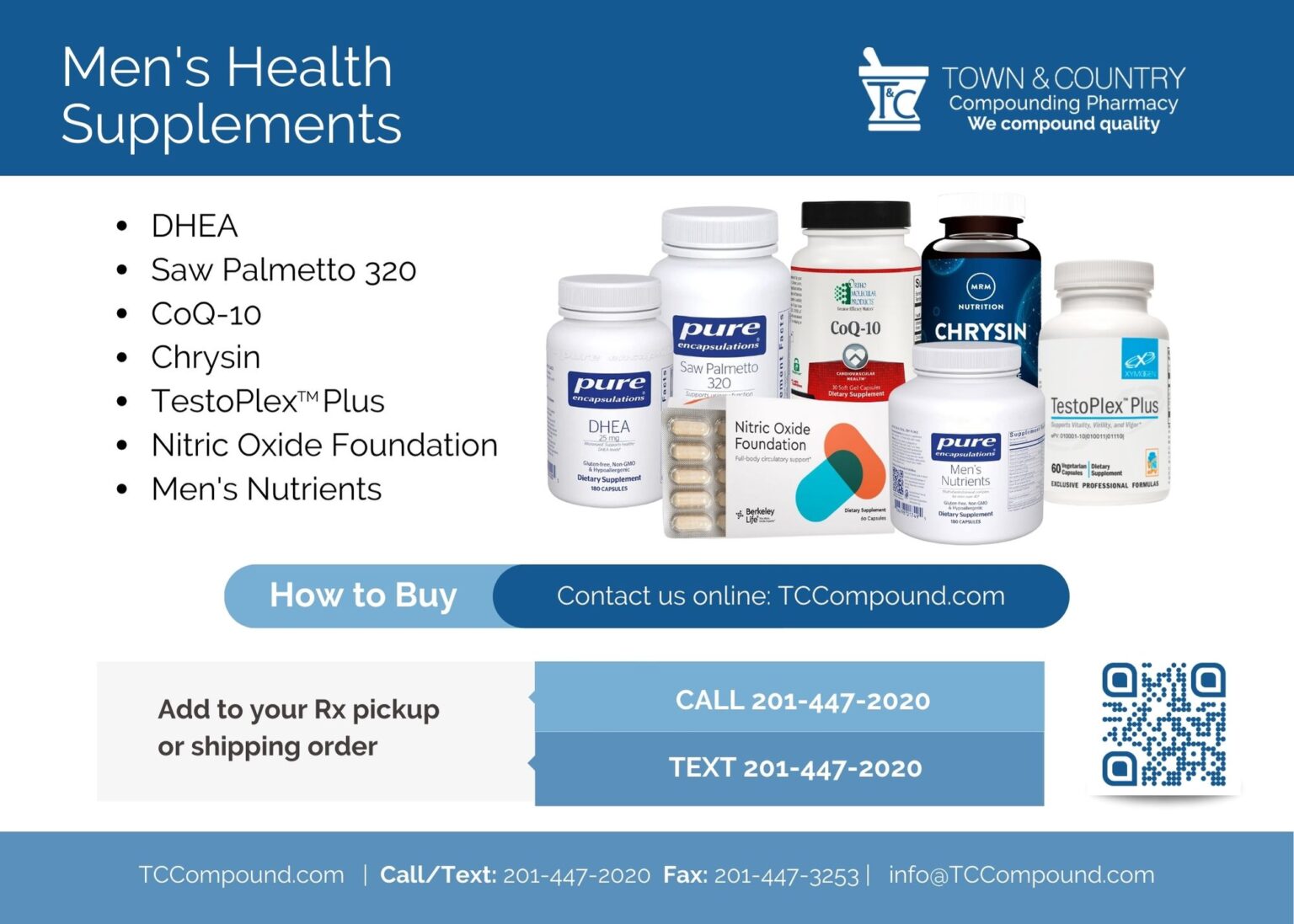 Men's Health Supplements - Town & Country Compounding